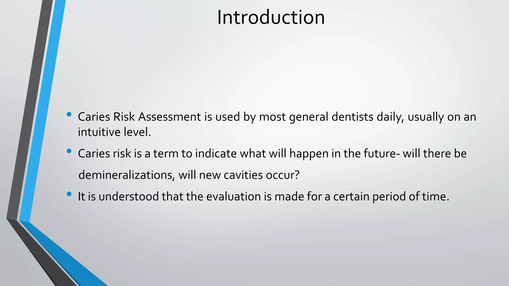 Caries risk assesment | PPTX