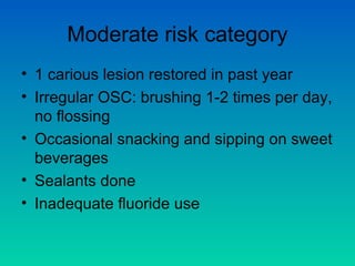 Caries risk assessment | PPT
