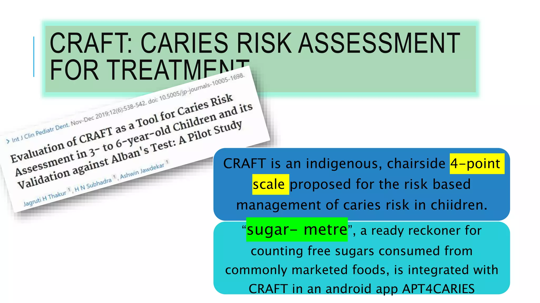 CARIES RISK ASSESSMENT | PPTX