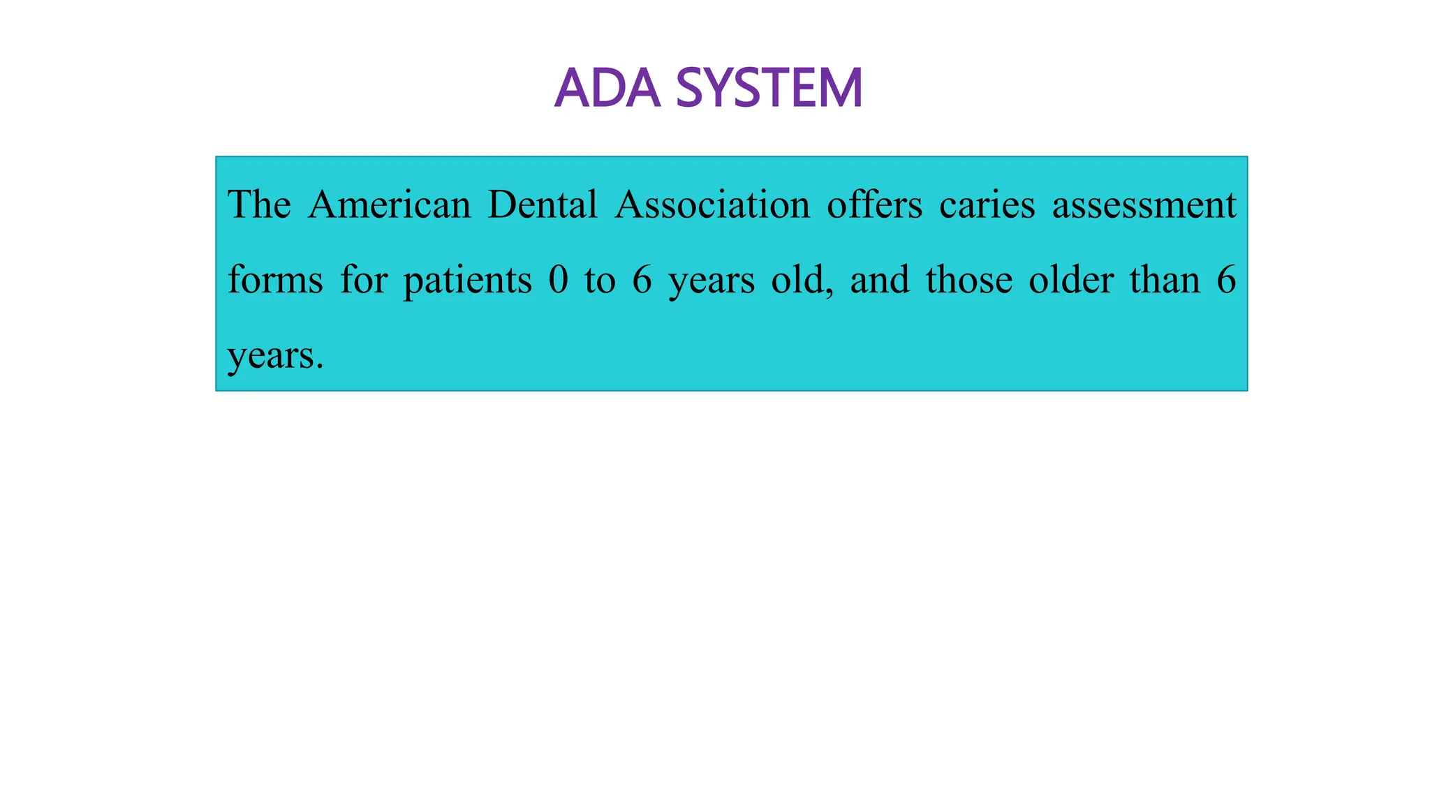Caries risk assessment in detail description | PPTX