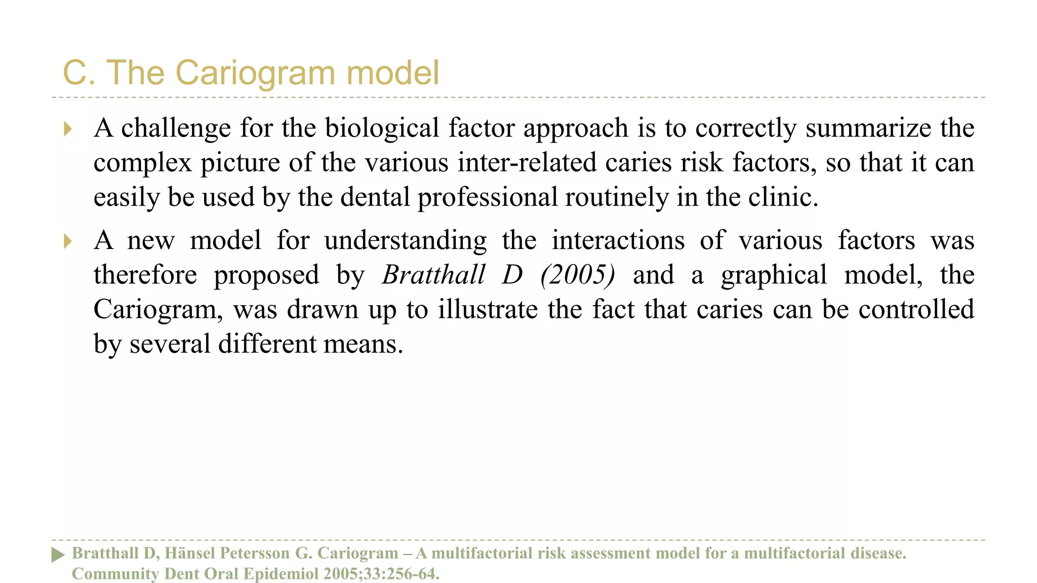 Caries risk assessment and management | PPTX
