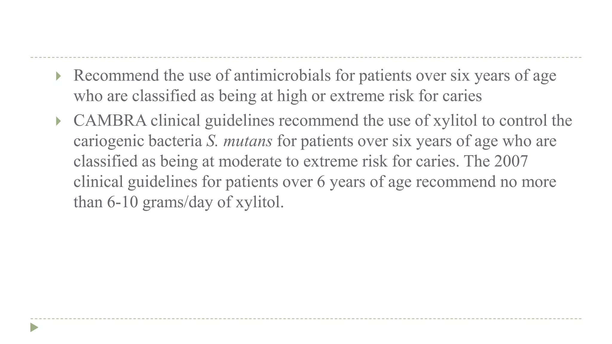 Caries risk assessment and management | PPTX