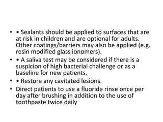 CARIES_RISK_ASSESSMENT_and_MANAGEMENT (1).pptx | Oral care | Personal Care