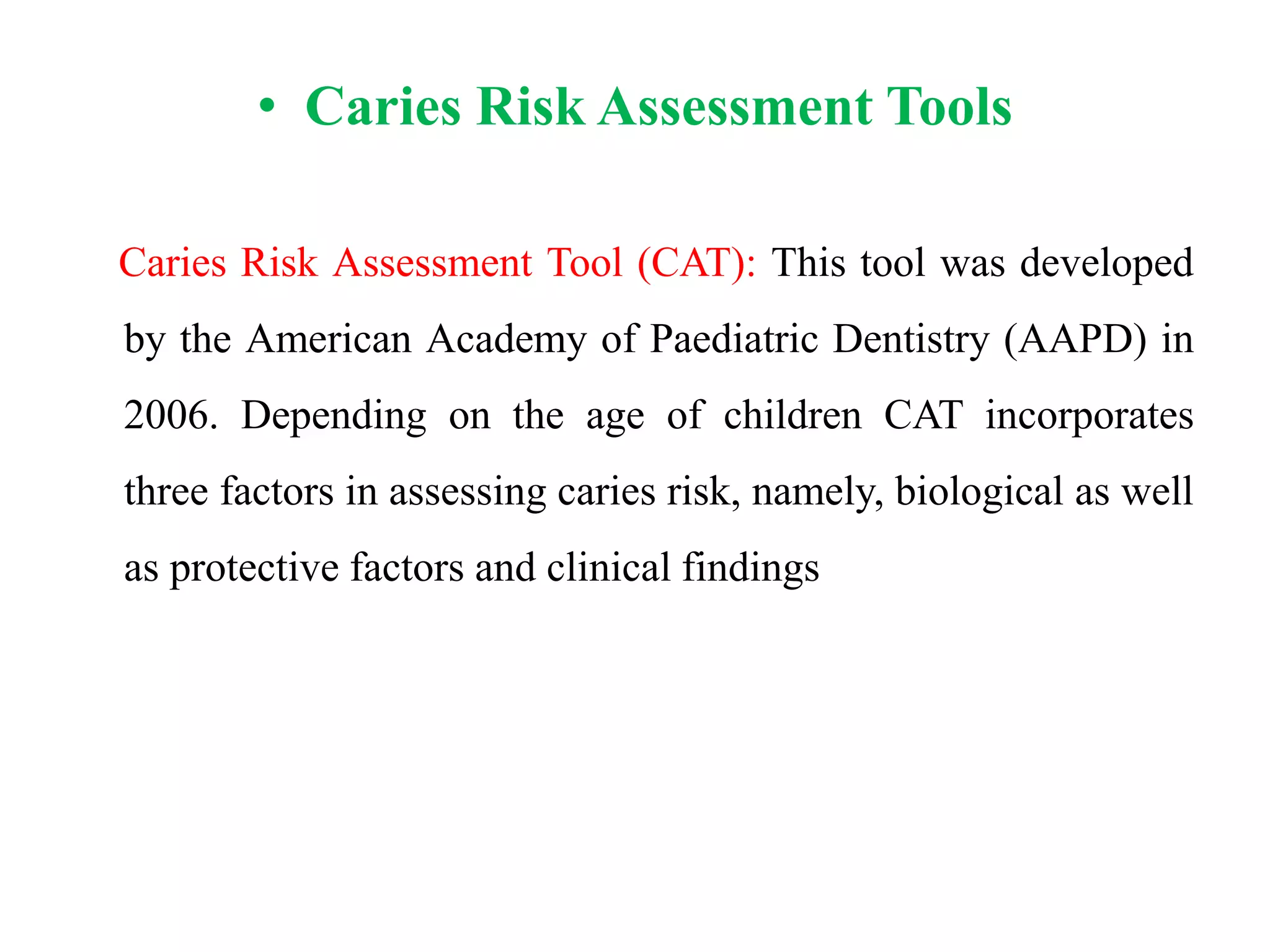 Caries risk assessment ppt | PPTX | Oral care | Personal Care