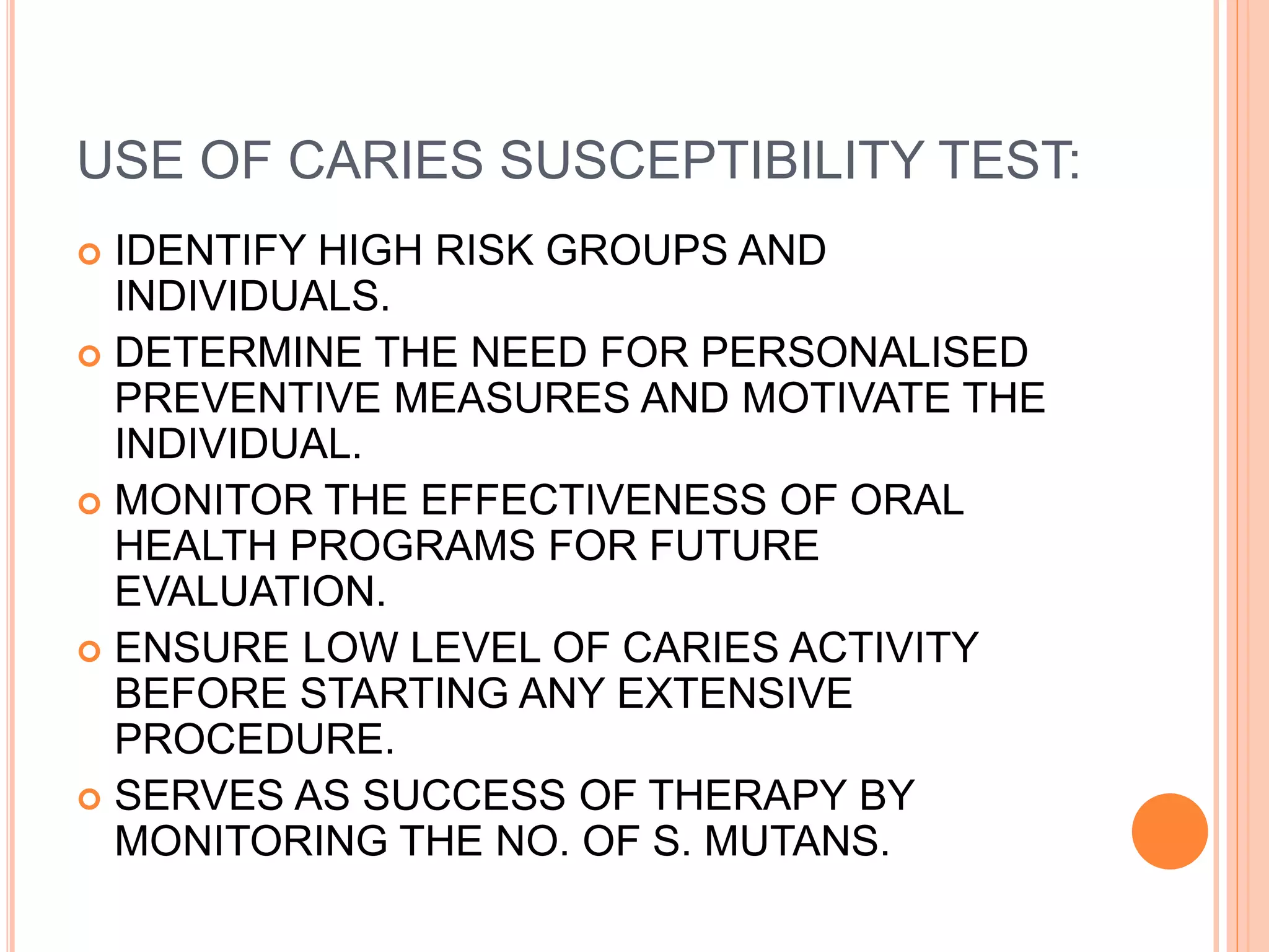 Caries susceptibility test | PPTX