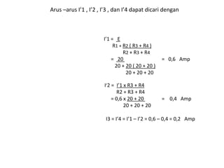 Carilah besar dan arah arus (i1,i2,i3) | PPTX