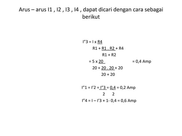 Carilah besar dan arah arus (i1,i2,i3) | PPTX