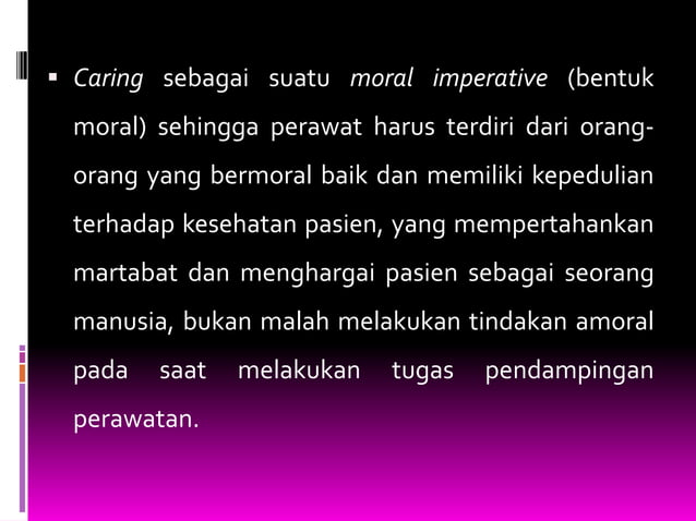 CARING.pptx in nursing untuk mahasiswa keperawatan | PPTX