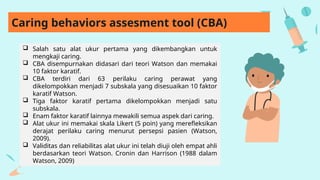 Caring behaviour adalah ................................... | PPT