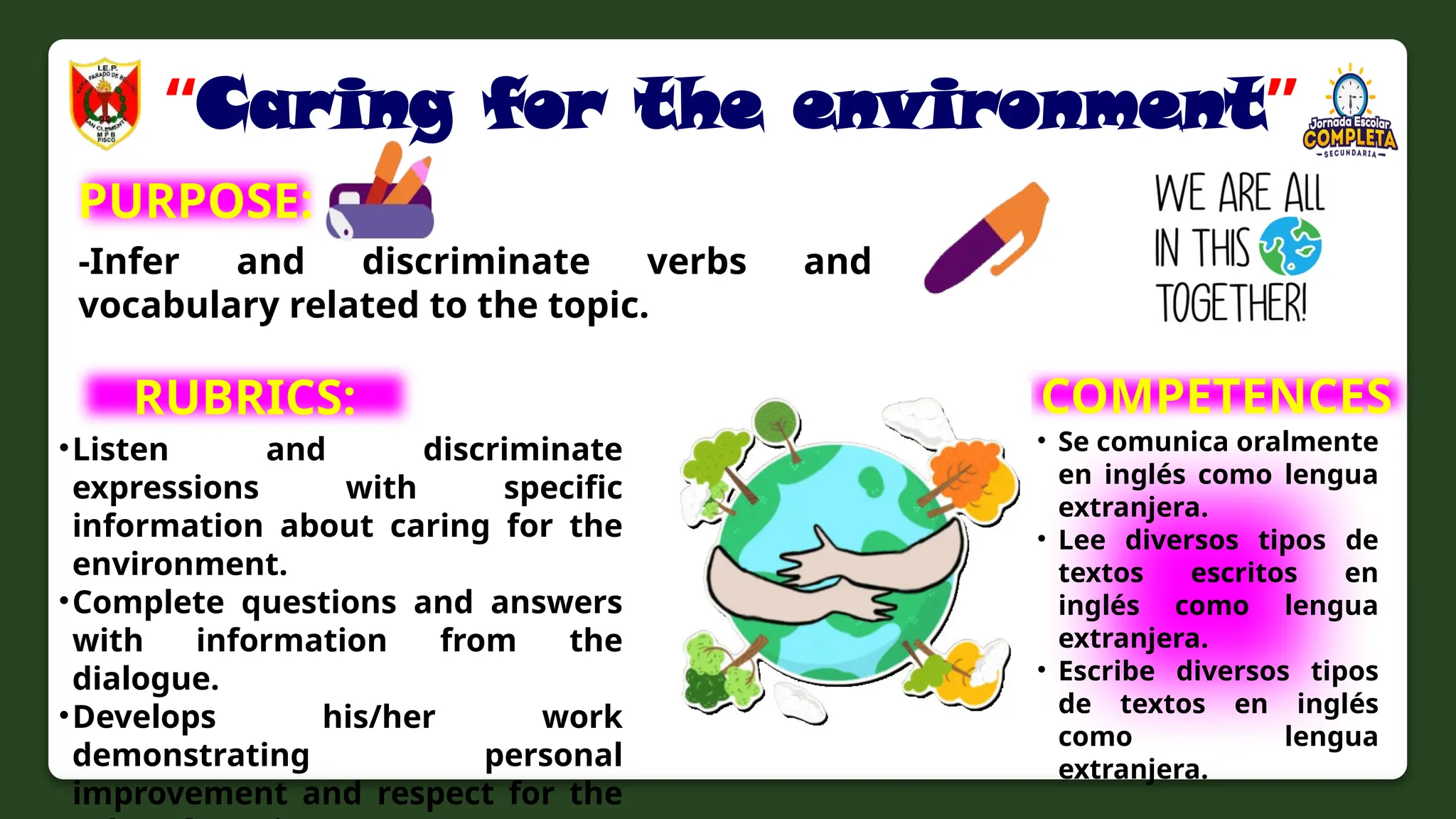 Caring environment! audio/ Cuidado del medio ambiente -.pptx