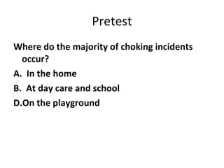 Caring For A Conscious Choking Infant | PPT