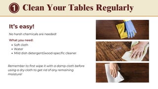How to Care for a Wooden Table Top: Several Great Methods | PDF