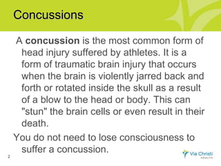 Caring for concussions | PPTX
