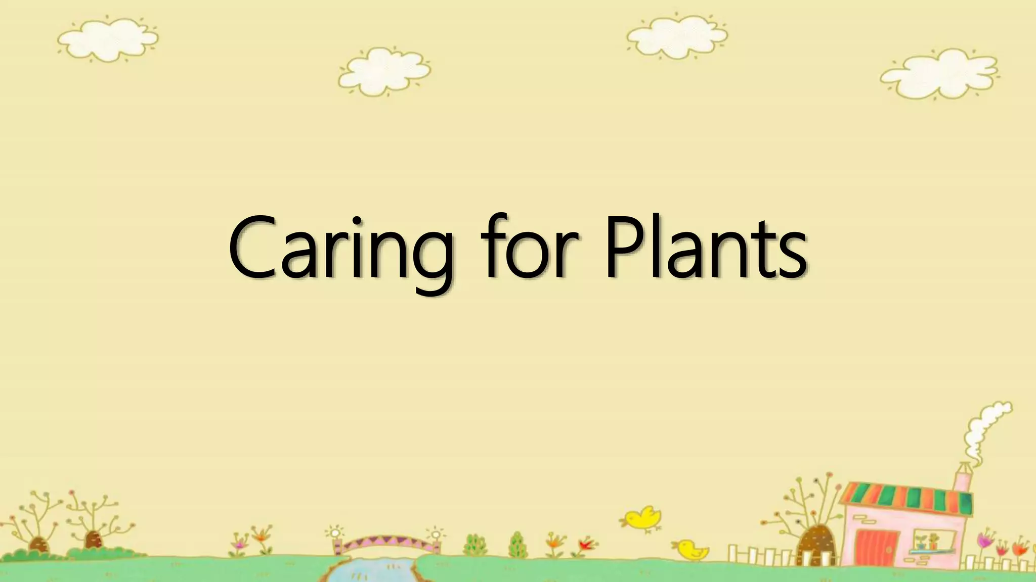 Caring for Plants | PPTX