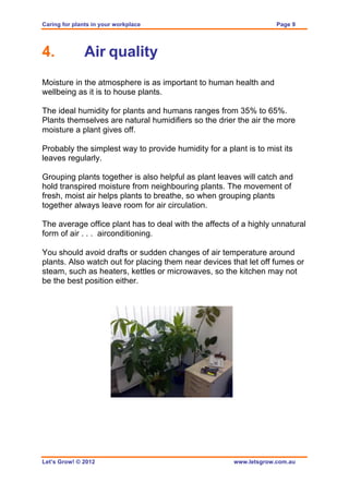 Increase employee engagement with plants at work | PDF