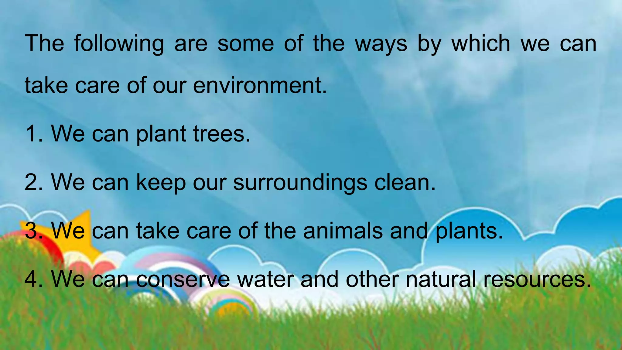 Caring for the Environment | PPTX
