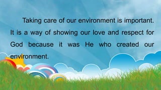 Caring for the Environment | PPTX