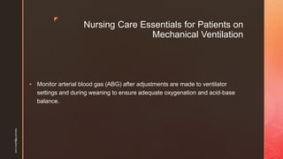 Caring for the mechanically ventilated patient | PPT