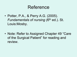 Caring for the surgical patient | PPT