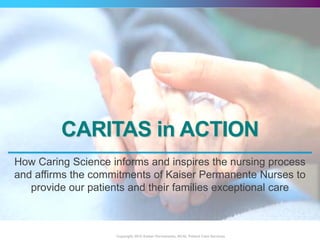 Caritas in Action (launch): How Caring Science Informs and Inspires the ...