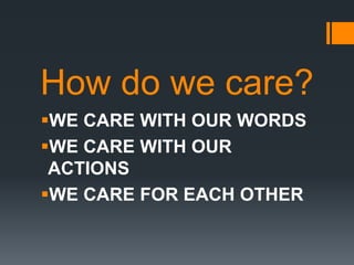 Caring values assembly | PPTX