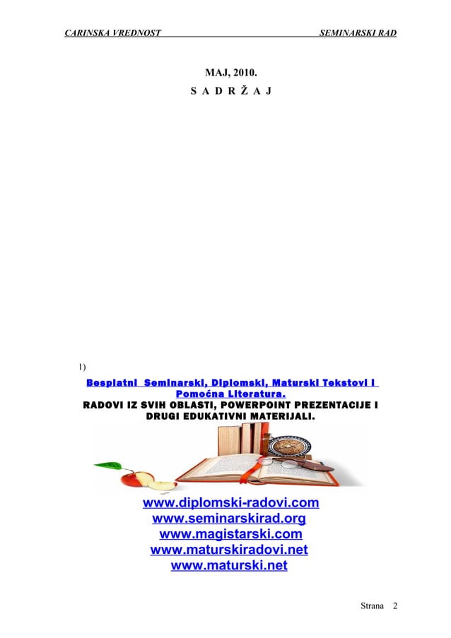 Carinska vrednost | PDF