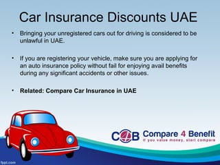 Car insurance Discounts UAE | PPT
