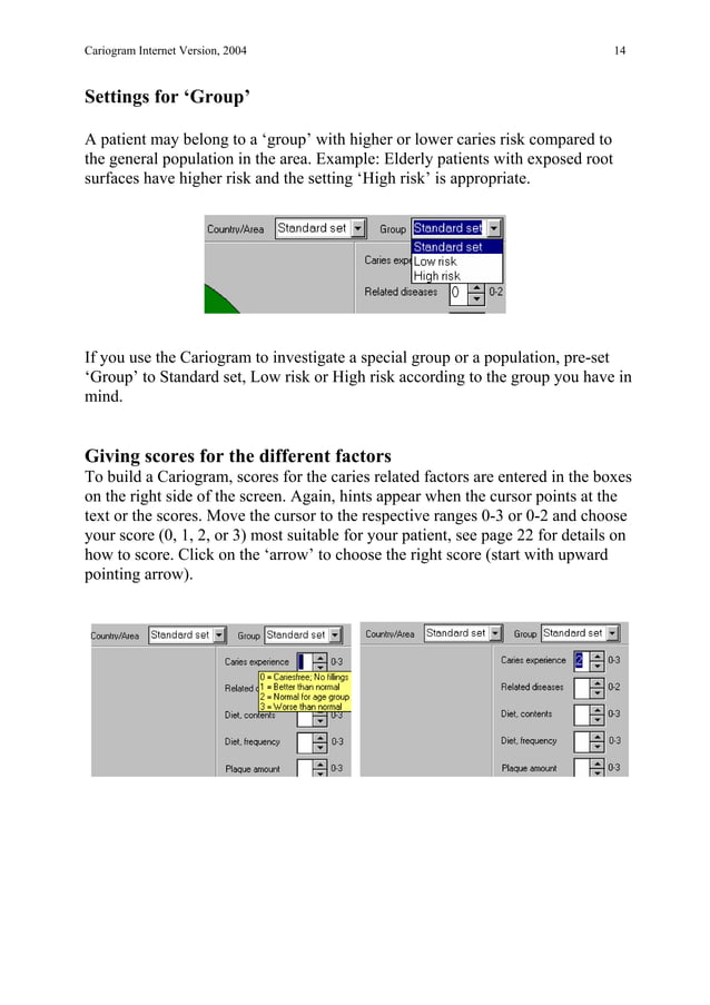 Cariogram manual 201net | PDF
