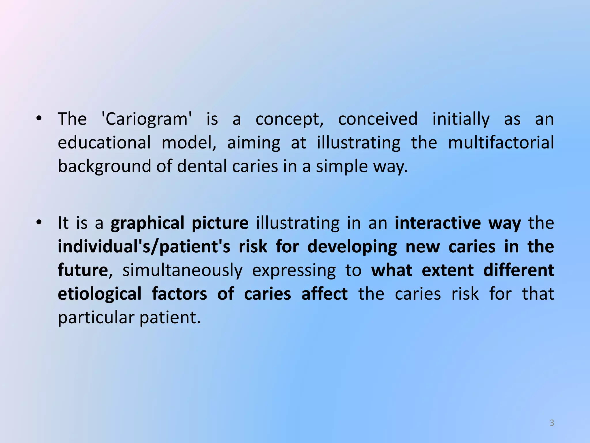 Cariogram | PPTX