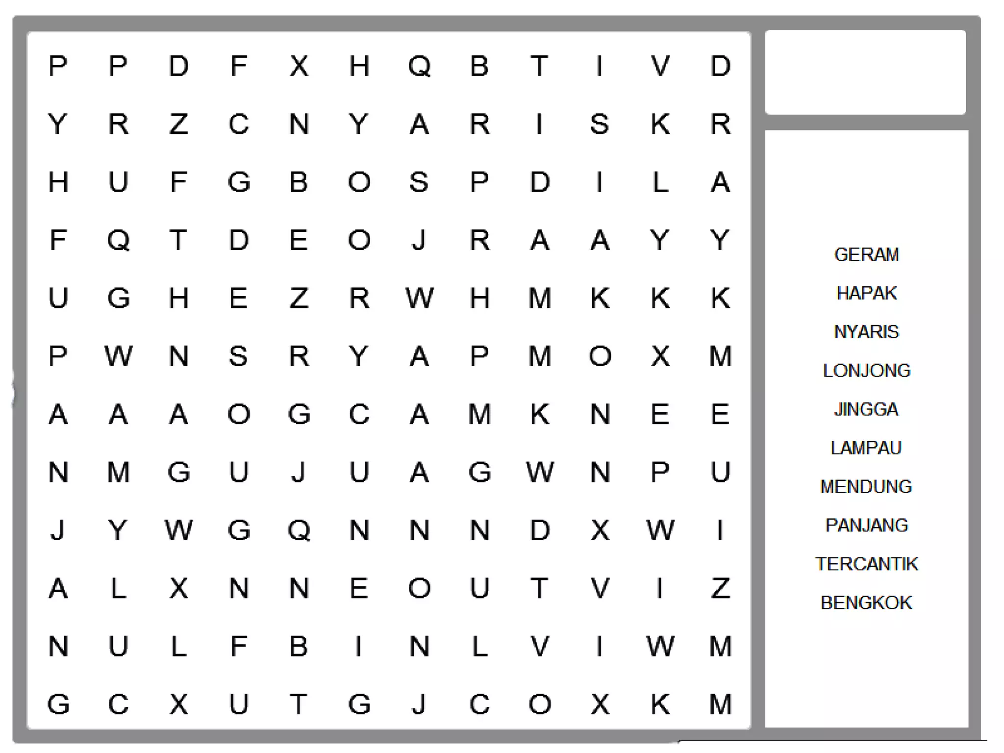 permainan bahasa - cari perkataan | PPTX