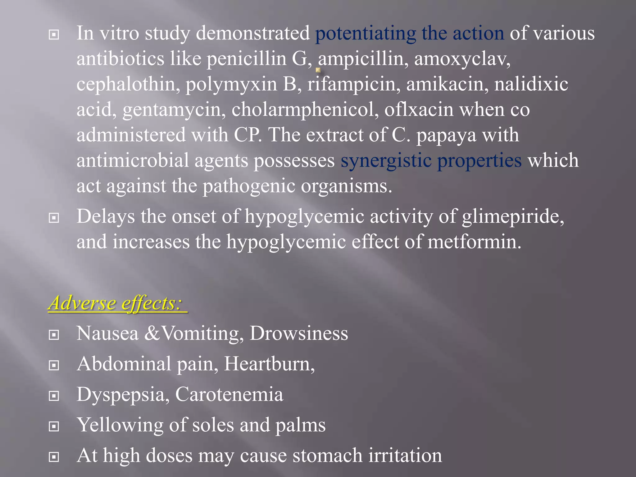 Caripill: carica papaya leaf extract | PPTX