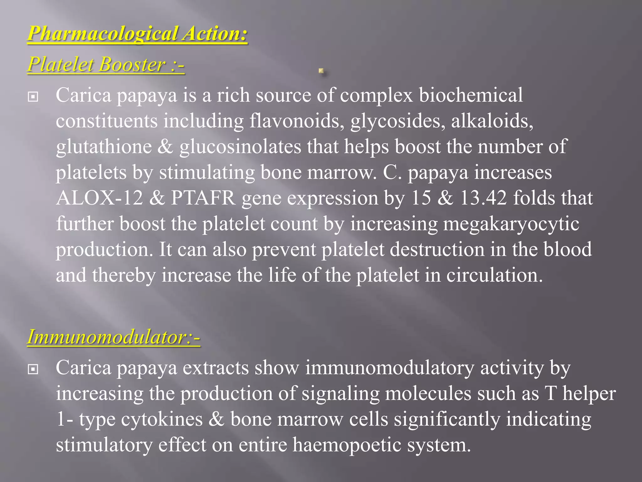 Caripill: carica papaya leaf extract | PPTX