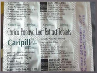 Caripill: carica papaya leaf extract | PPTX