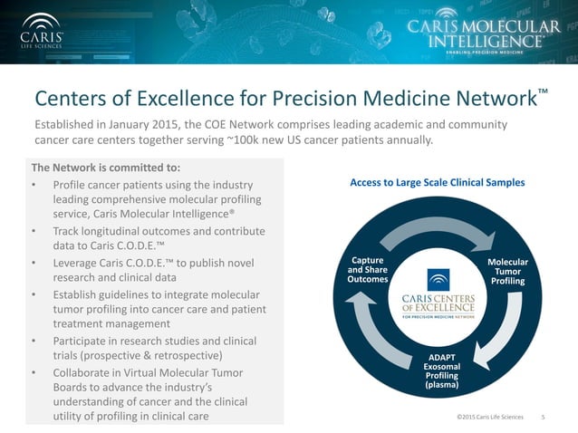 Caris Life Sciences Overview 2015 | PDF | Cancer | Diseases and Conditions