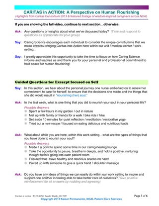 Caritas in Action (#5): A Perspective on Human Flourishing ...