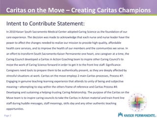 Caritas on the Move - Creating Caritas Champions | PPTX