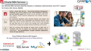 Caritor_Oracle System Integrator( Oracle On Prem and Oracle Cloud) | PPT