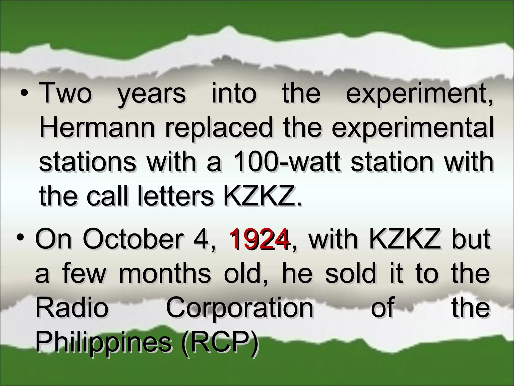 History of Radio and TV in the Philippines | PPT
