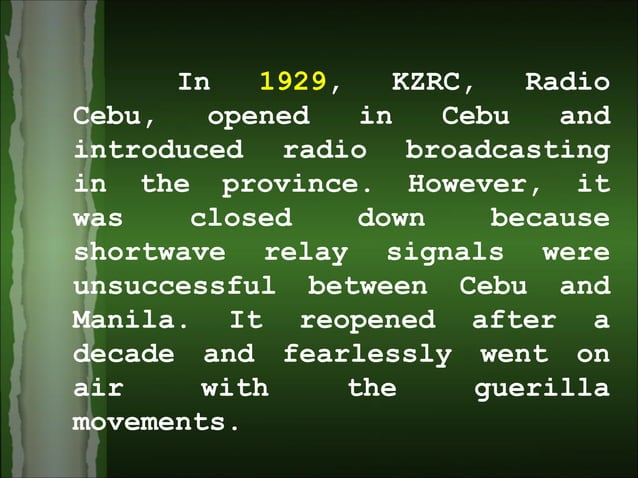 History of Radio and TV in the Philippines | PPT