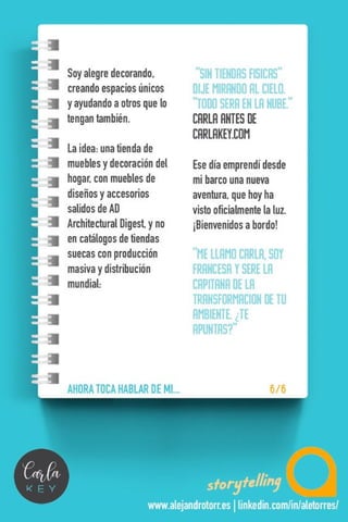Carla Key - Quién es ella (Storytelling) | PDF