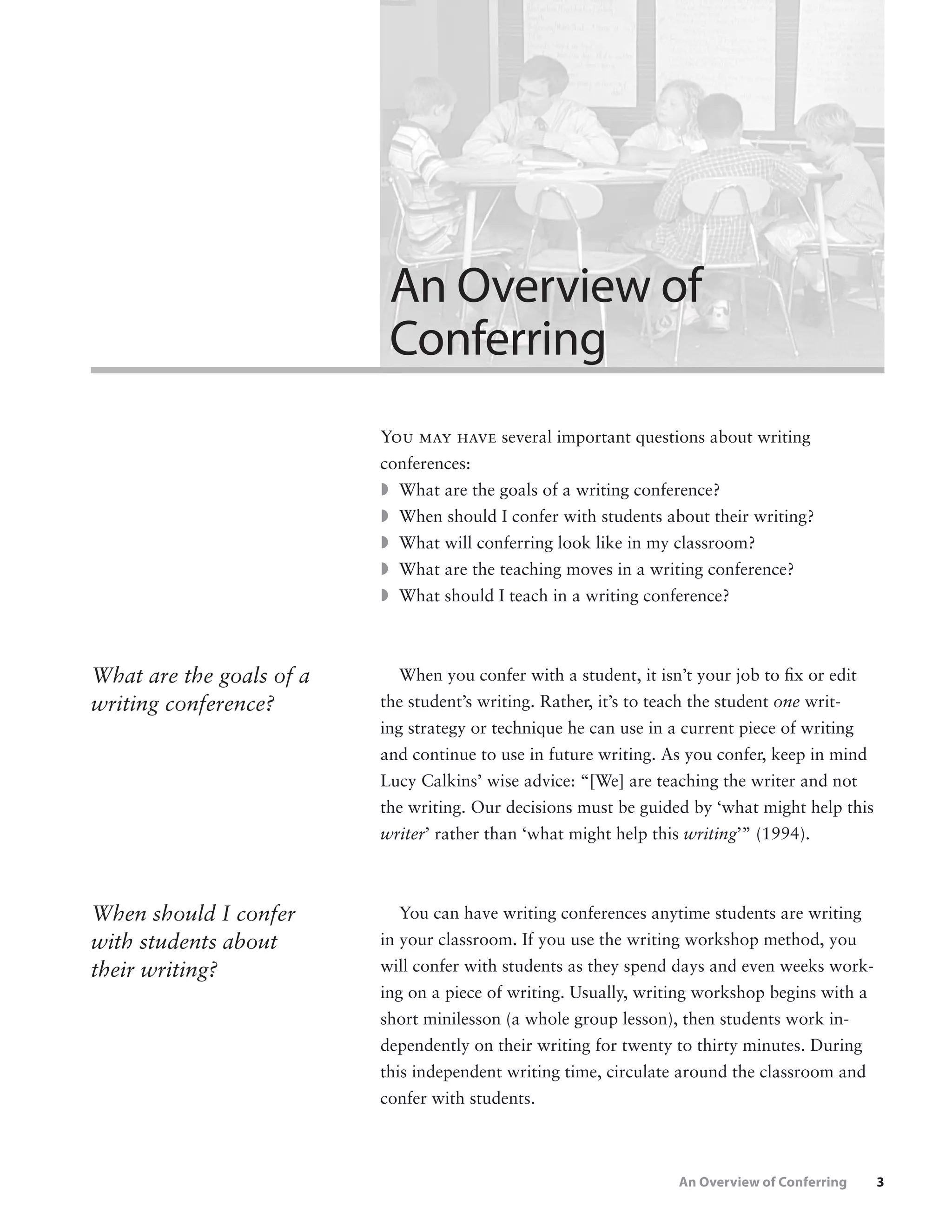 Carl Anderson on Strategic Writing Conferences | PDF