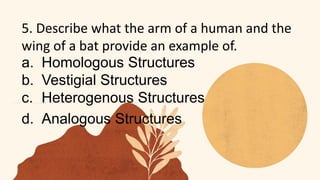 Grade 10-Science Evolution Comparative Anatomy | PPTX
