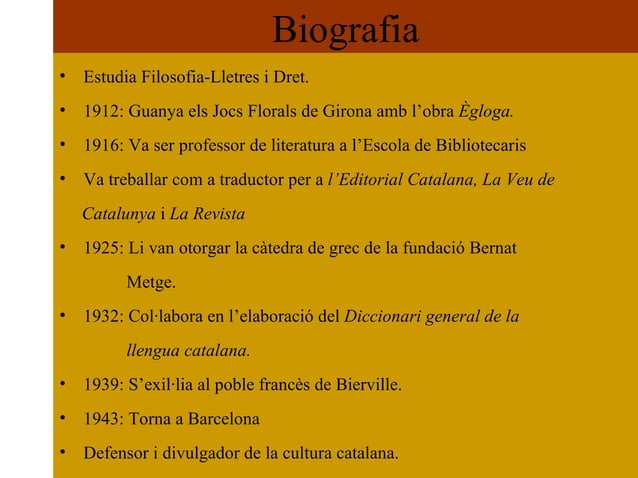 Carles Riba (1893 1959) | PPT