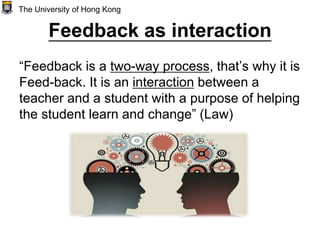 Teacher feedback literacy & feedback designs for student learning | PPT