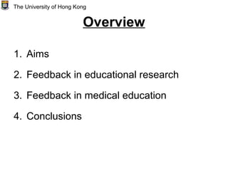 Effective feedback in medical education | PPT