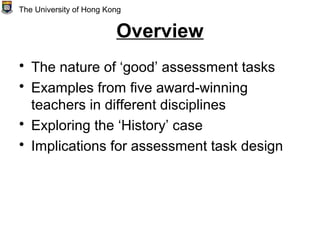 Exploring assessment task design and implementation | PPT