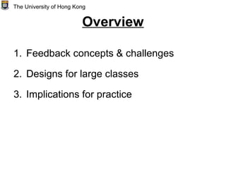Designing feedback processes for large classes | PPT