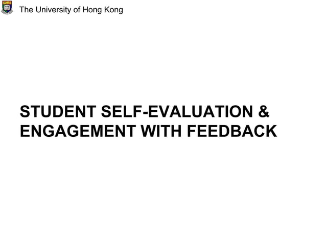 Learning Oriented Assessment In Higher Education Ppt