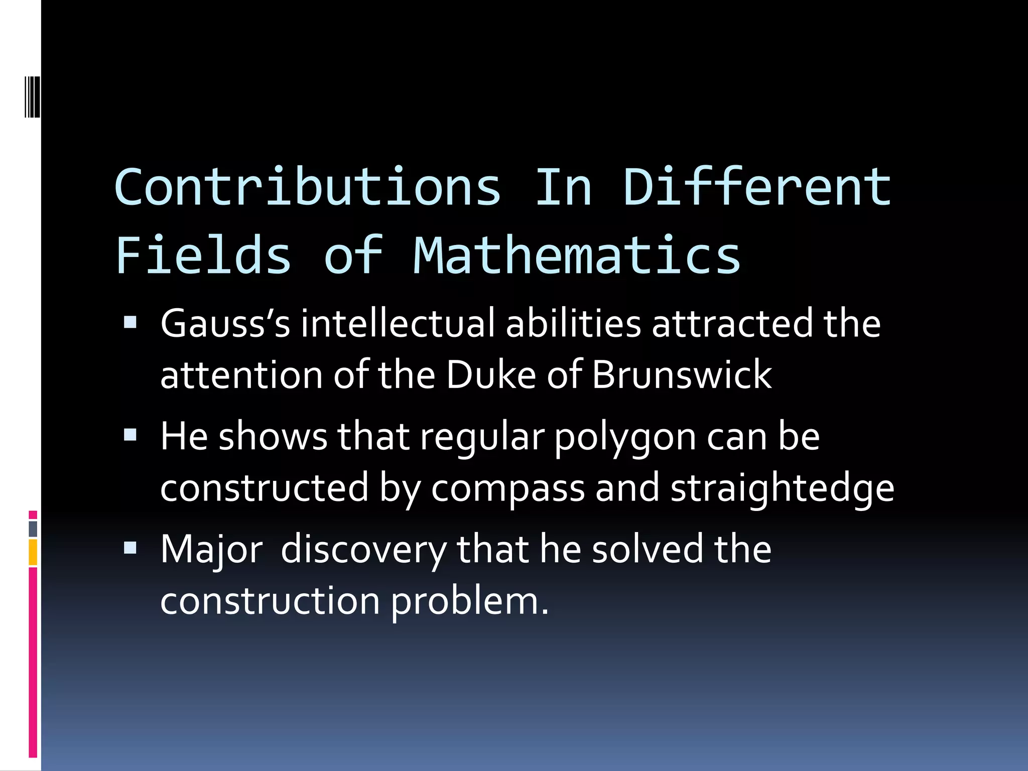 Carl fedrich gauss | PPTX