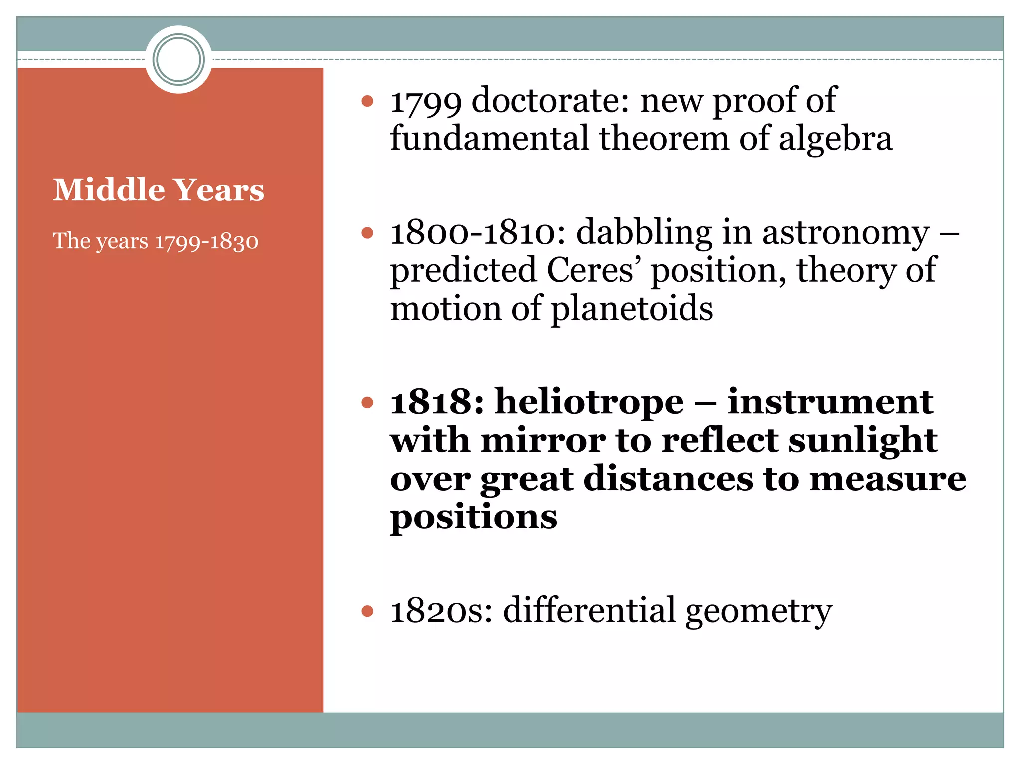 Carl Friederich Gauss | PPTX